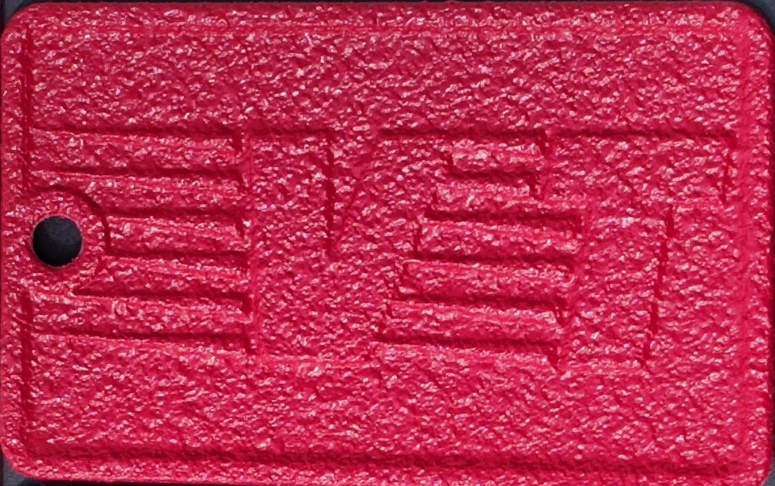 Raspberry Red - Color Sample Card | Veloci-Tint